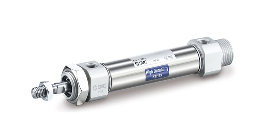 SMC: Doppelwirkender Druckluftzylinder CM2-XB24 als Serienerweiterung mit 4-facher Lebensdauer ...